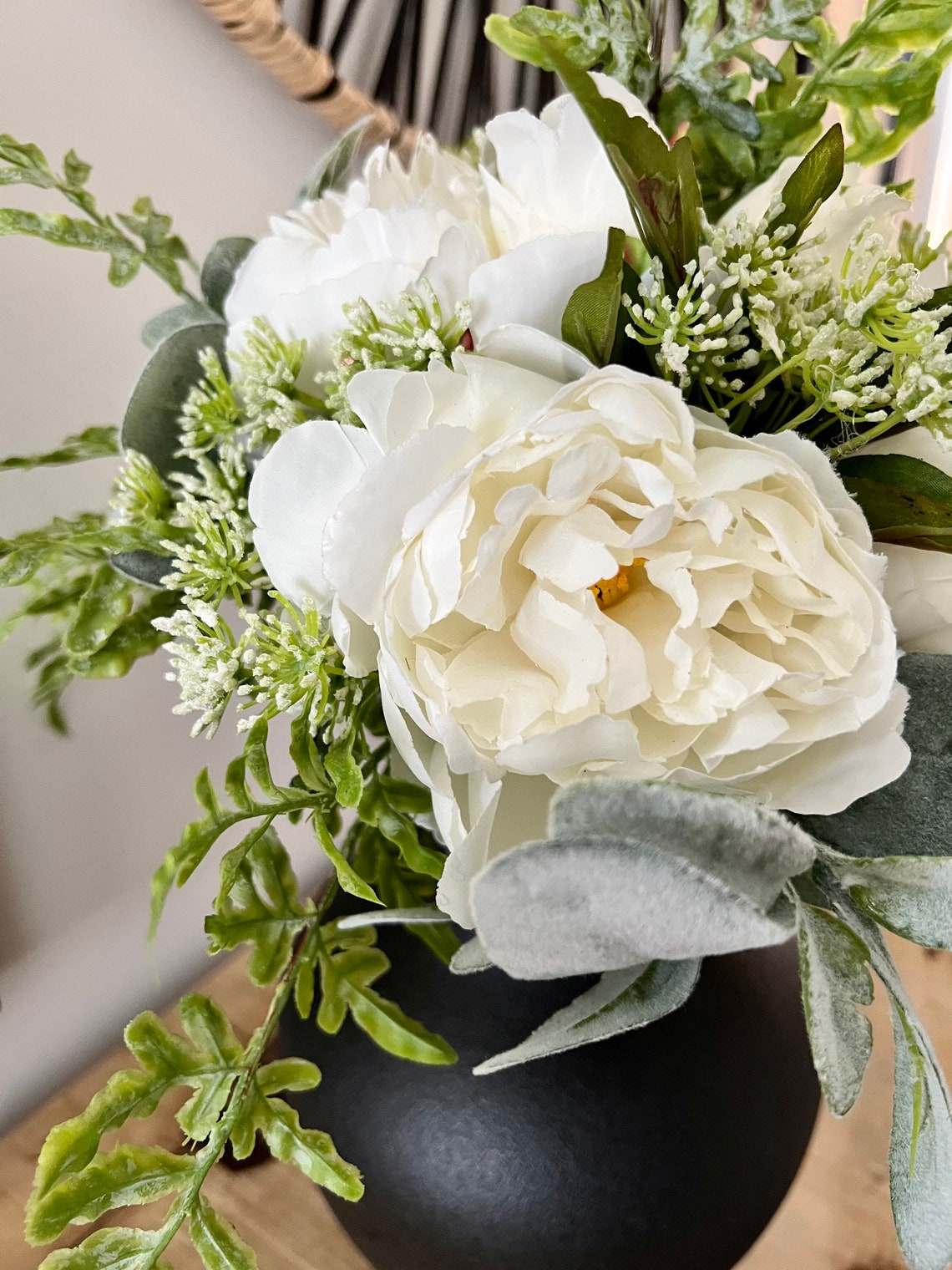 Peony Floral Arrangement Peonies Peony Arrangement Modern - Etsy