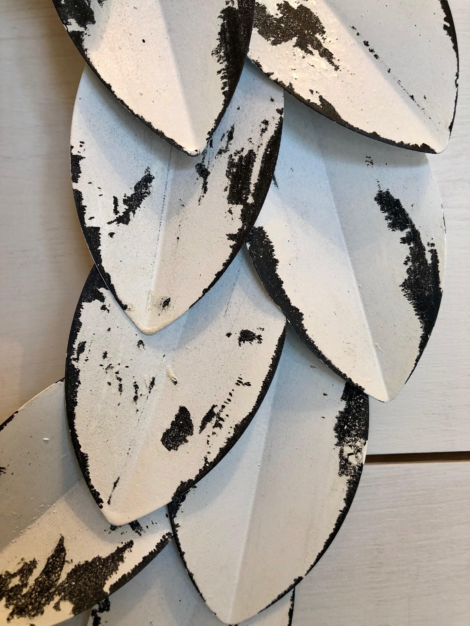 White Metal Wreath Metal Wreath Farmhouse Wreath Vintage - Etsy