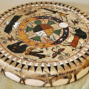 A Prayer for Mother Earth / 18 Native American Drum Painted by Lakota ...