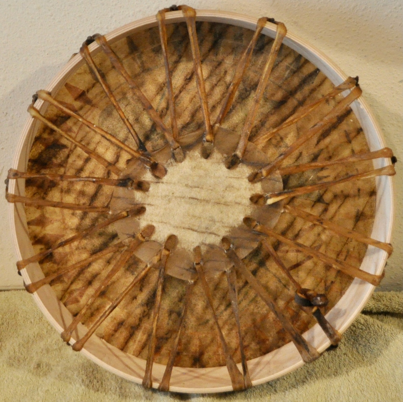 Sacred Turtle / 14 Native American Drum Painted by Lakota Artist Sonja ...