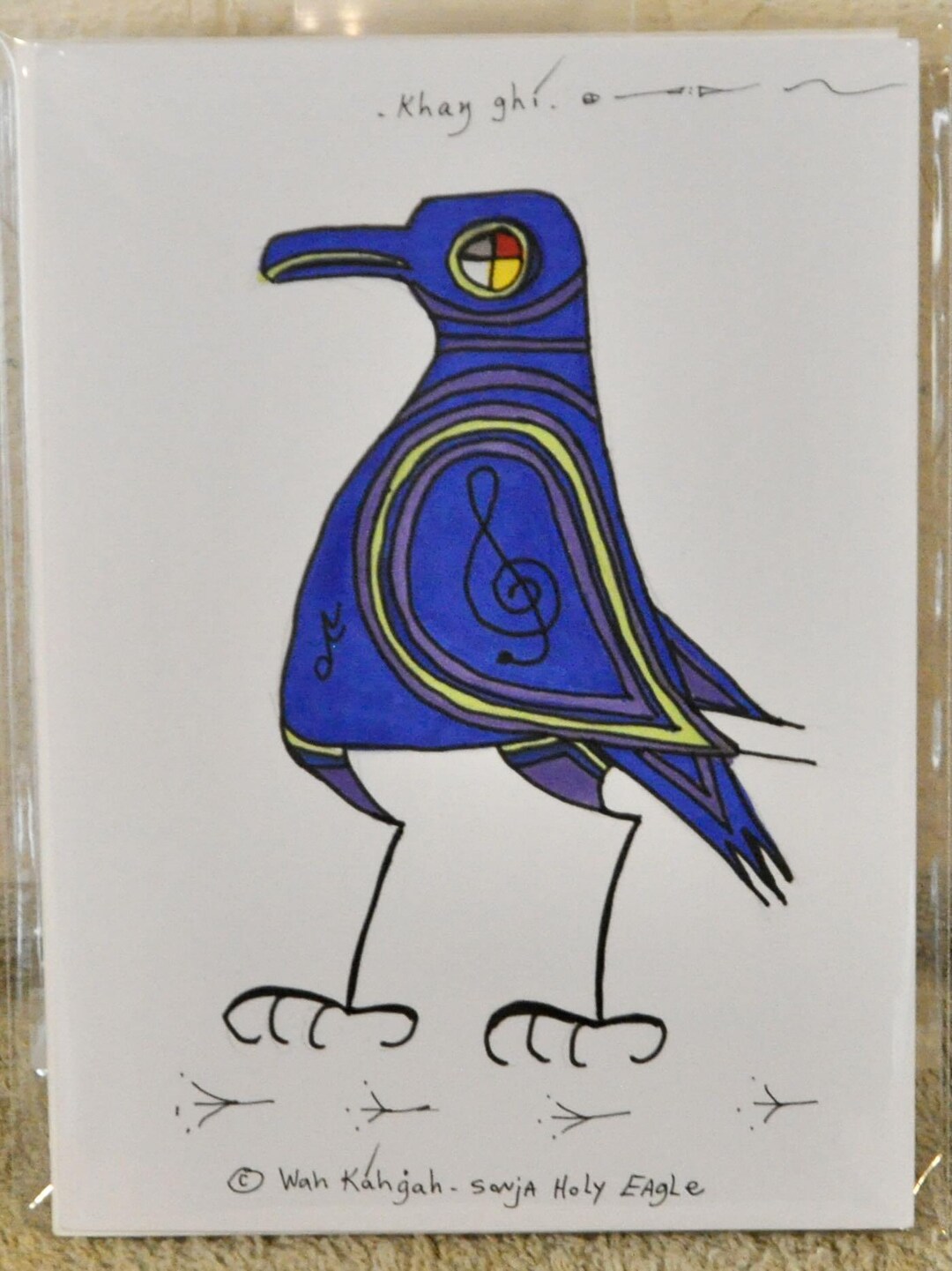 Crow / Native American Ledger Art by Lakota Artist Sonja Holy Eagle - Etsy