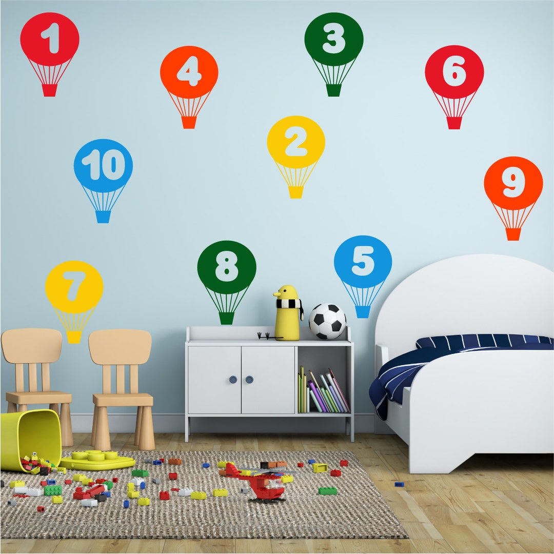 BALLOONS Numbers 1 to 10 Learning Girls Boys Childrens - Etsy UK