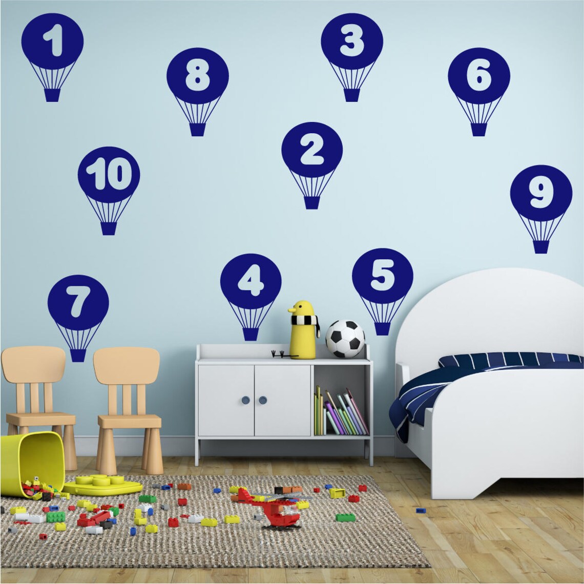 BALLOONS Numbers 1 to 10 Learning Girls Boys Childrens | Etsy UK