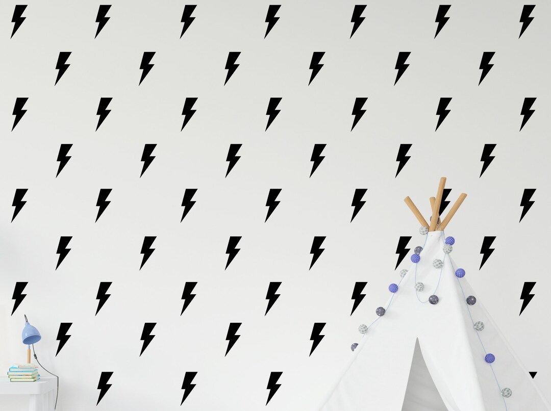 Lightning Bolt Stickers Lightning Bolt Wall Stickers - Etsy