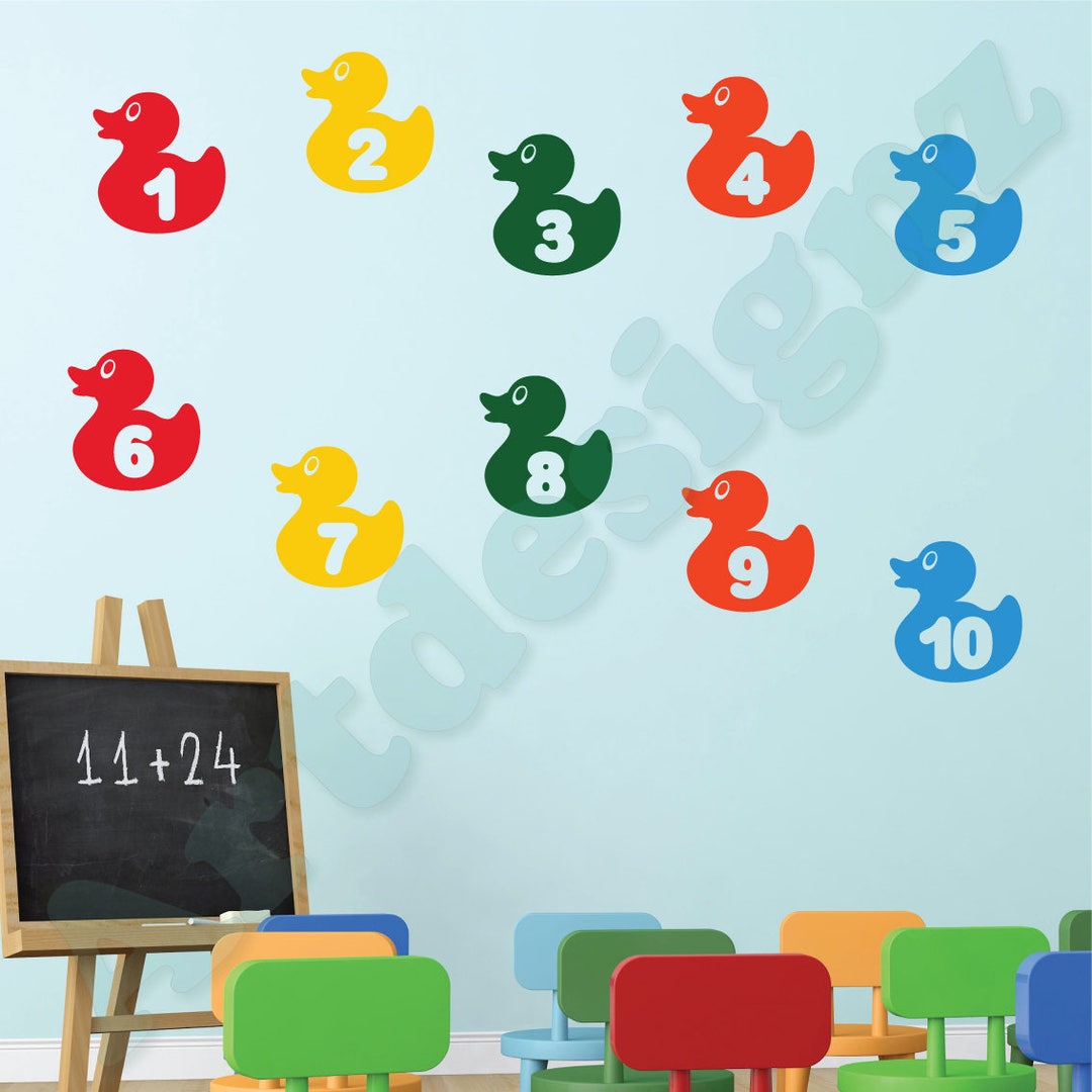 RUBBER DUCKS Numbers 1 to 10 Learning Educational Girls Boys - Etsy