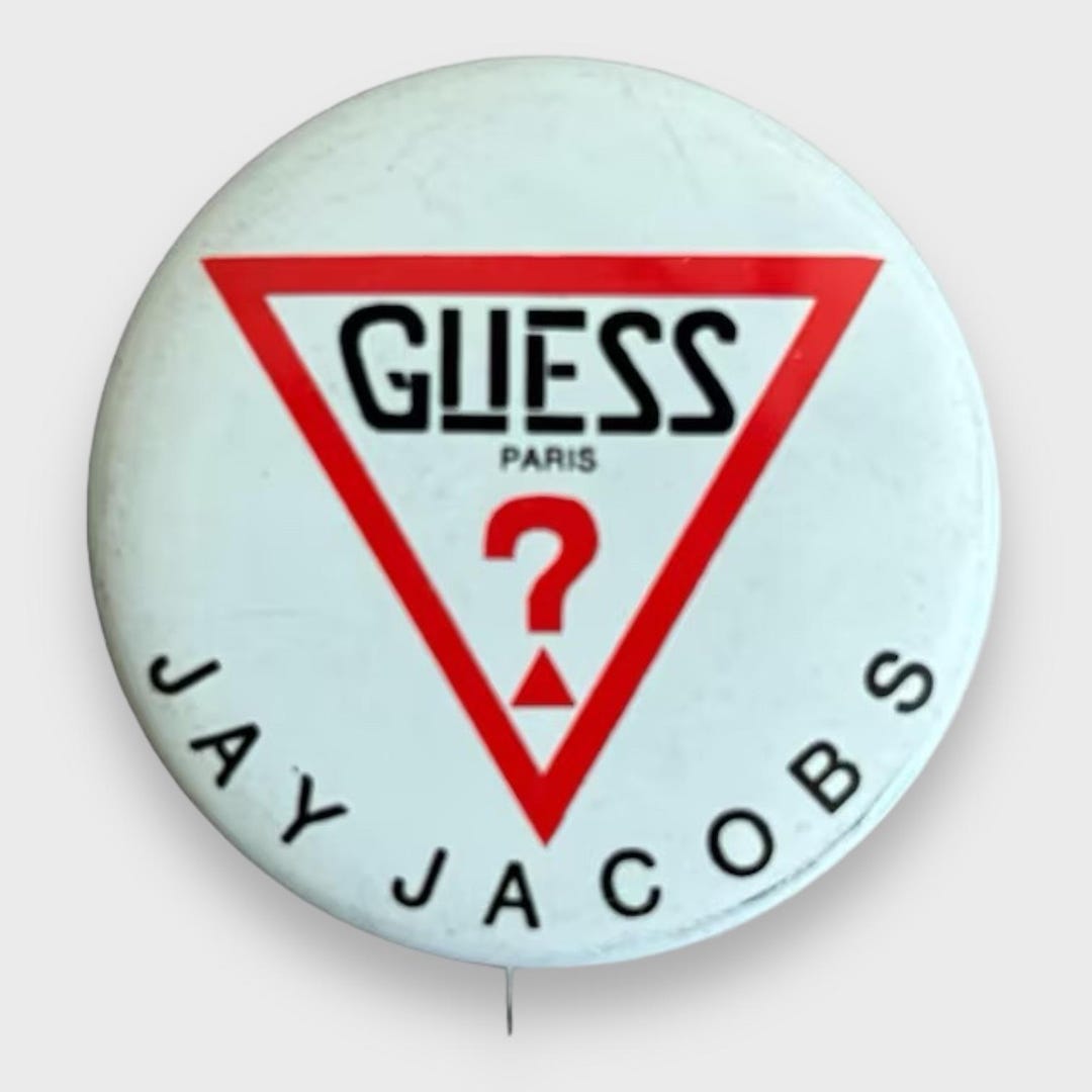 Vintage Guess Jay Jacobs Pin Button - Etsy