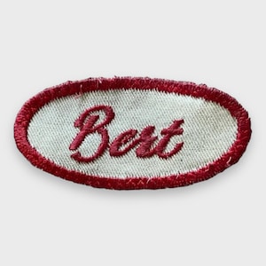 Vintage Bert Name Patch - Etsy