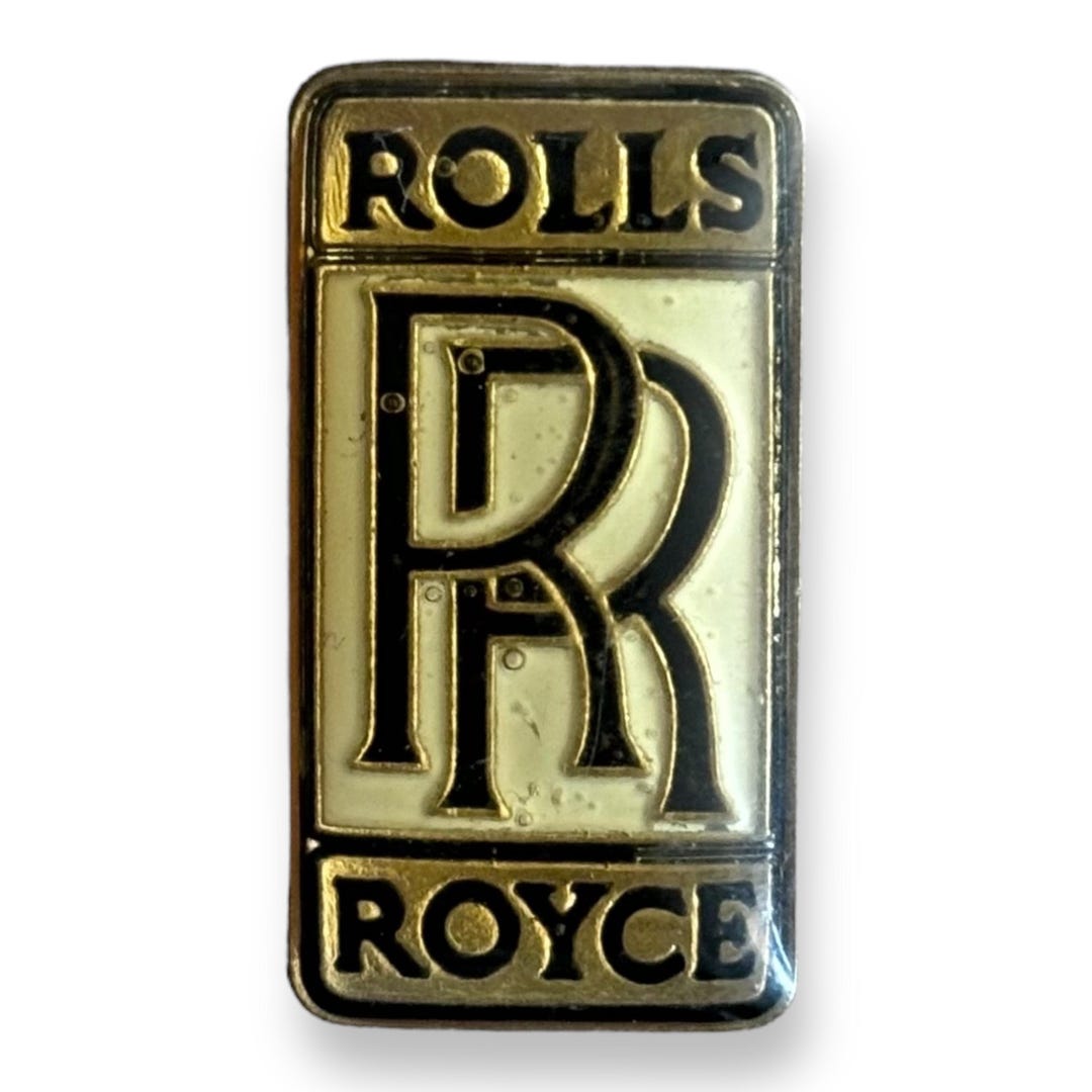 Vintage Rolls Royce Pin Button - Etsy