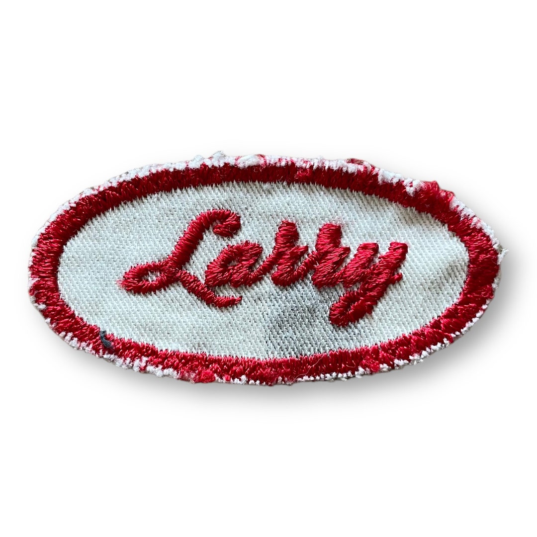 Vintage Patch Name Tag Larry - Etsy