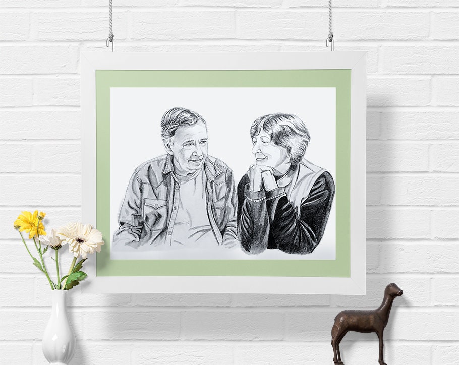 Personalized Anniversary Gift Portrait From Photo Wedding | Etsy