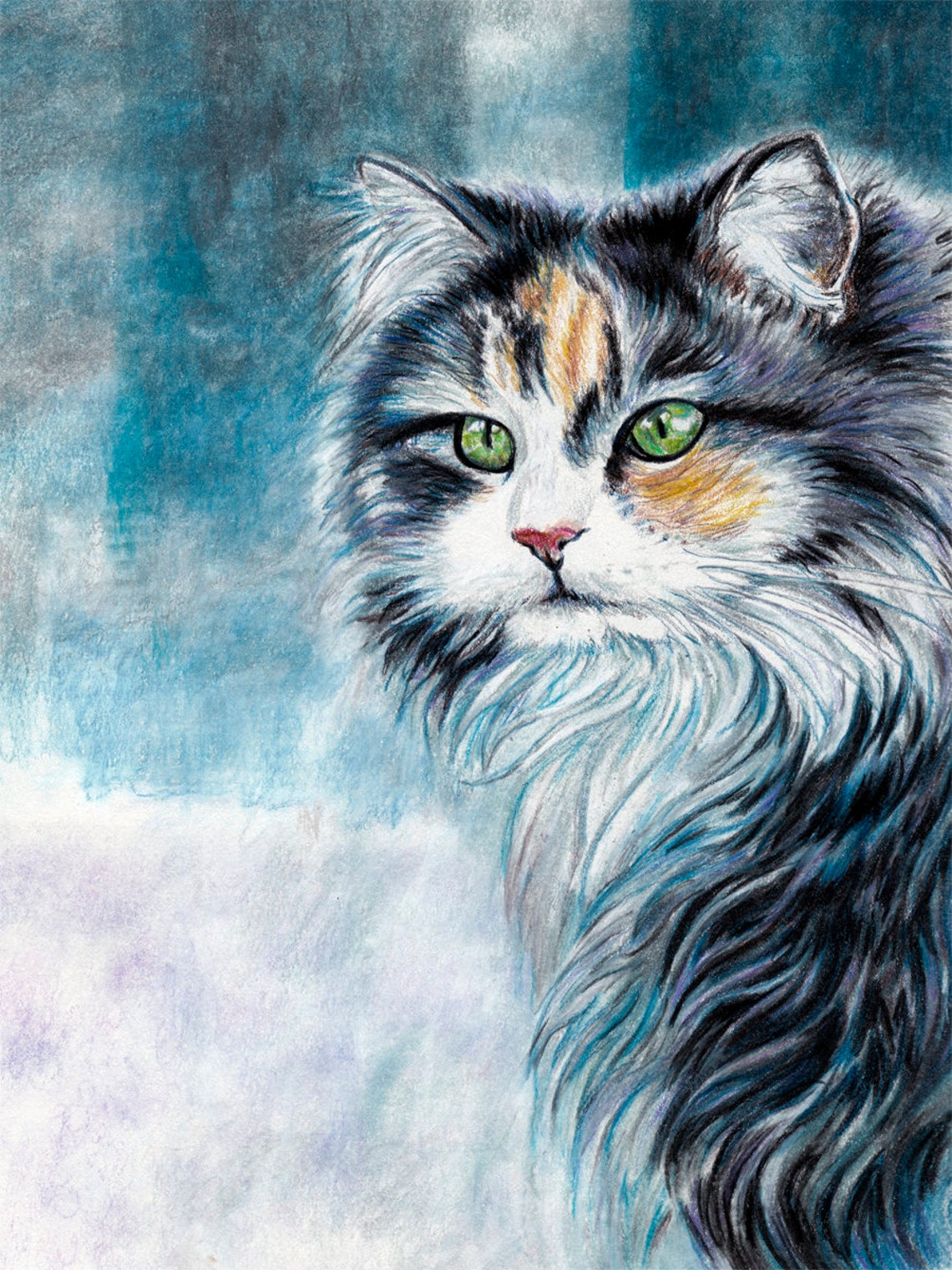 Cat Drawing / Cat Art / Cat Art Print / Cat / Cat Lover Gift / - Etsy