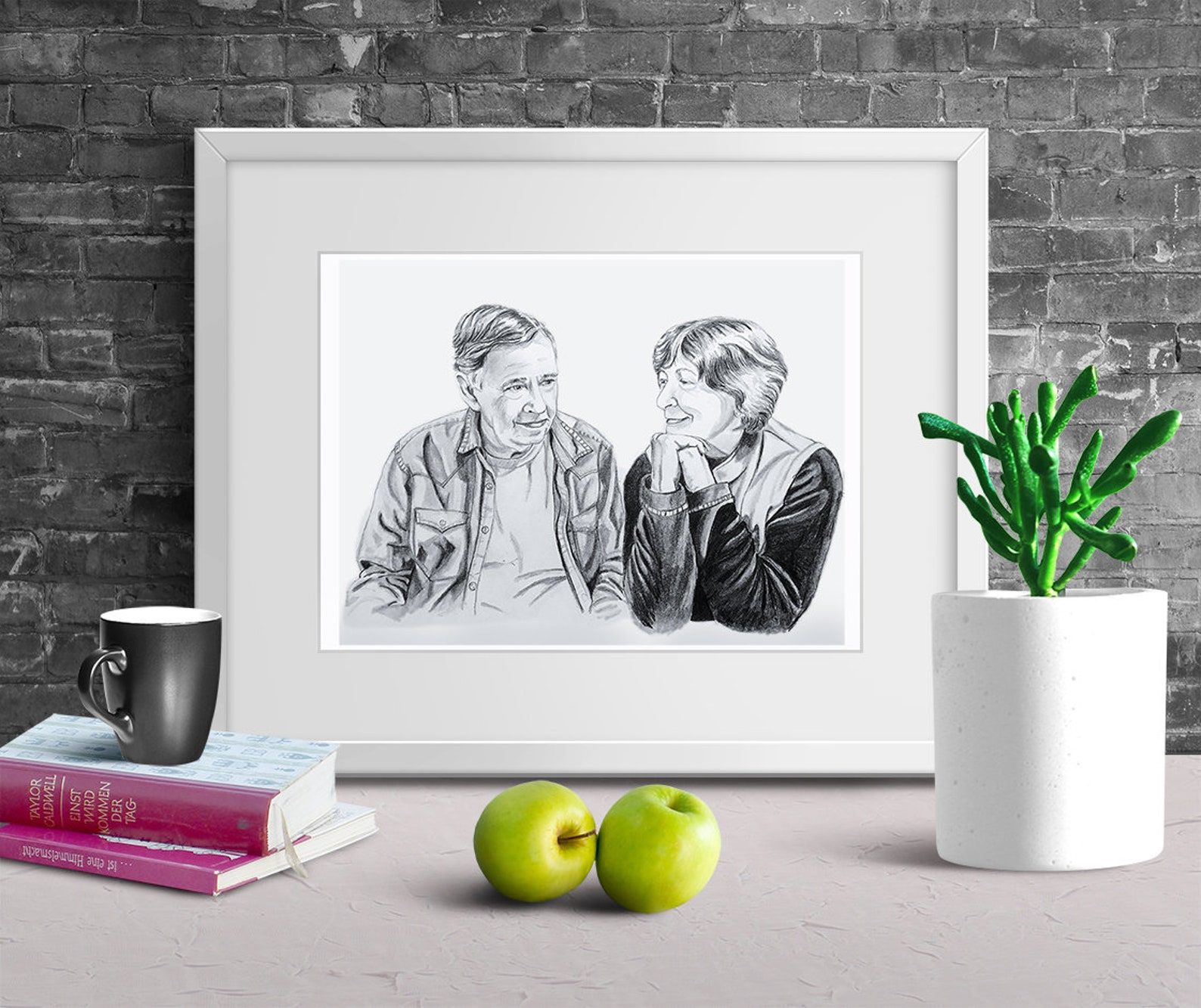 Personalized Anniversary Gift Portrait From Photo Wedding | Etsy