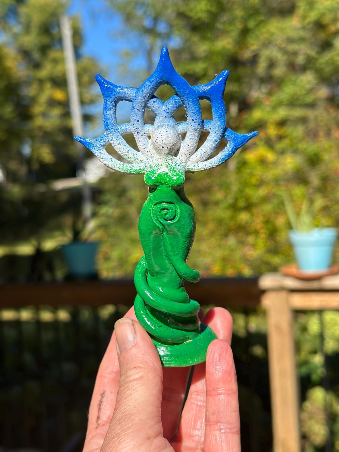 Lotus Meditation Goddess - Lotus Flower & Spiral Goddess, Wicca, Divine ...