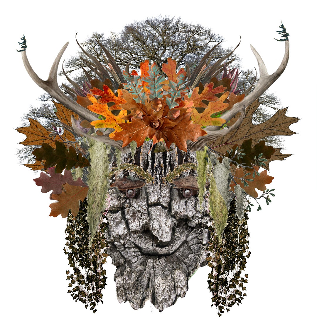 The Oak King, DIY Yule Print, Highres Download, Yule Decor, Celtic ...