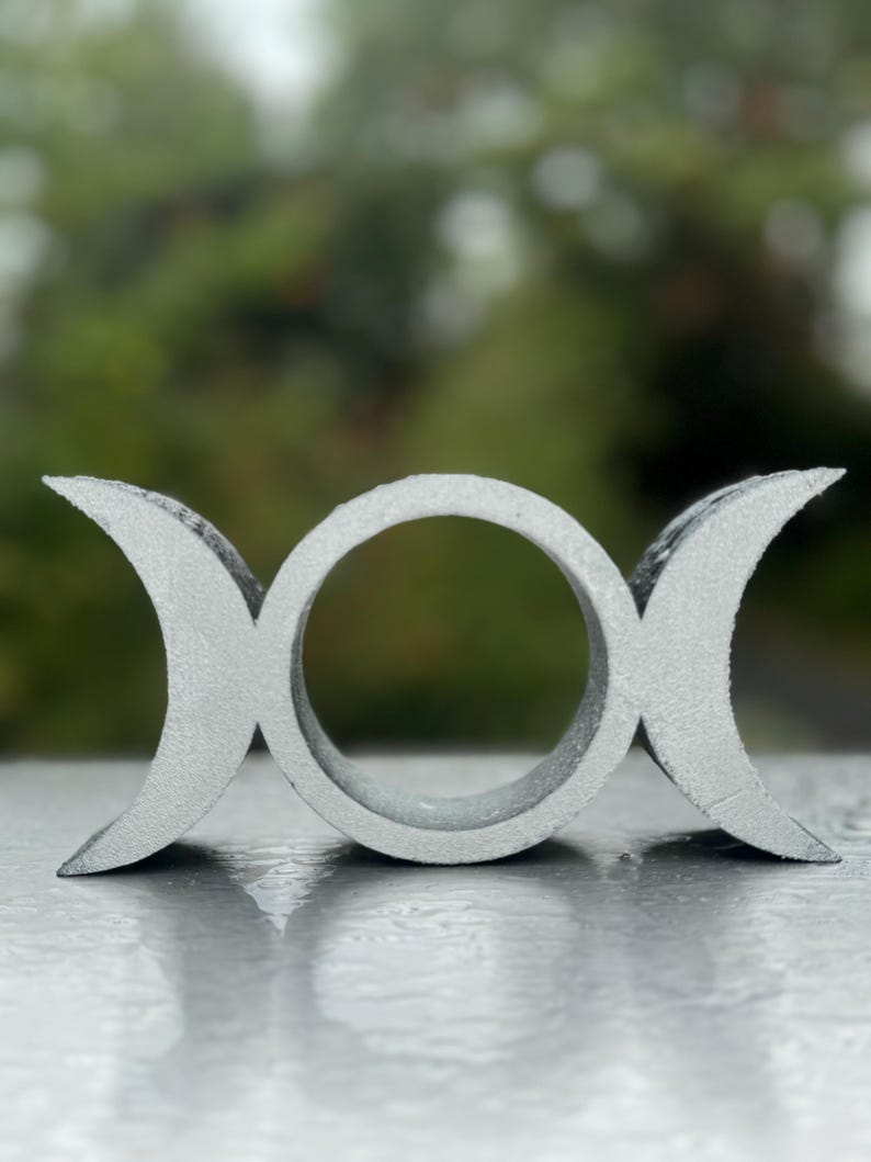 Horned God and Triple Goddess Sigil, Great Rite Standing Sculpture Set ...