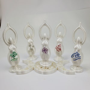 Element Goddess Set - Earth, Air, Fire, Water and Spirit Goddess ...