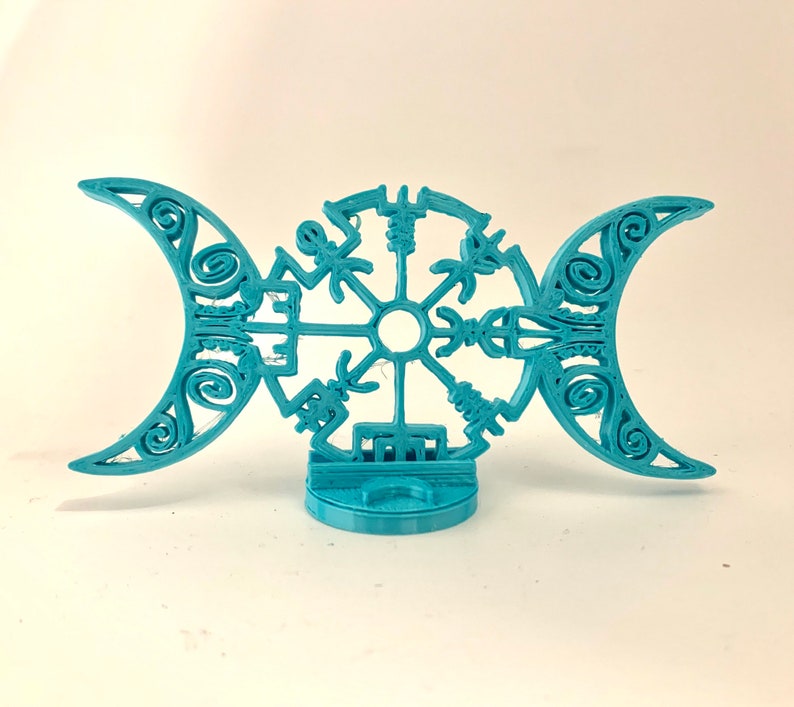 Vegvisir Norse/viking Compass Triple Goddess Moon Altar Mat - Etsy