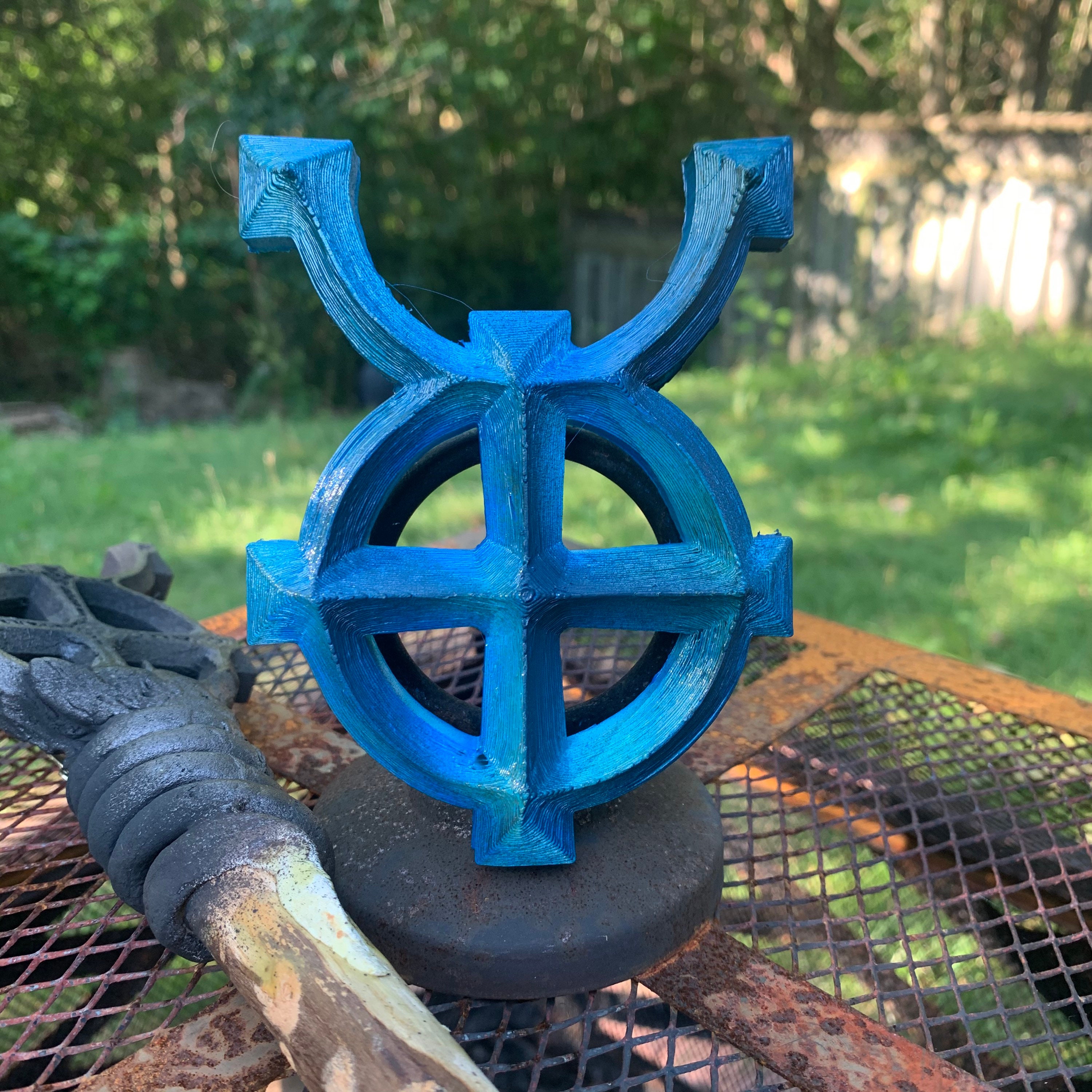 Horned One Sigil, Torq of Cernunnos, Green Man, Druid Altar Art, Wicca ...