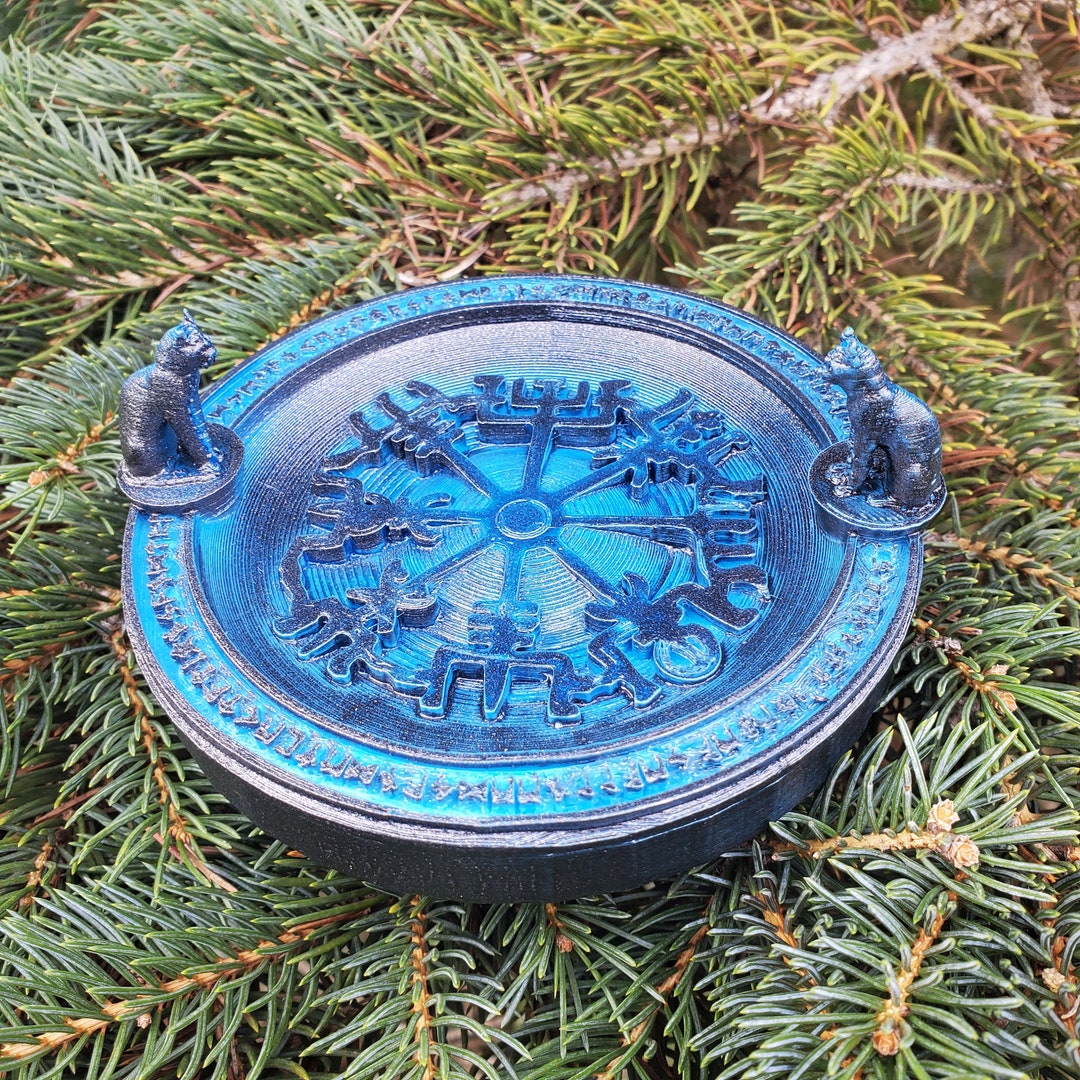 Freyja Goddess Offering Bowl With Her Cats Bygul and Trjegul, Freya ...