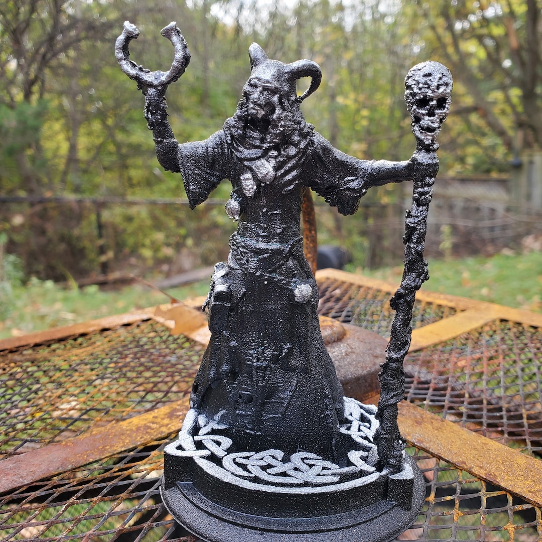 Cernunnos - the Horned One, Green Man, Druid Figurine, Pagan Sculpture ...