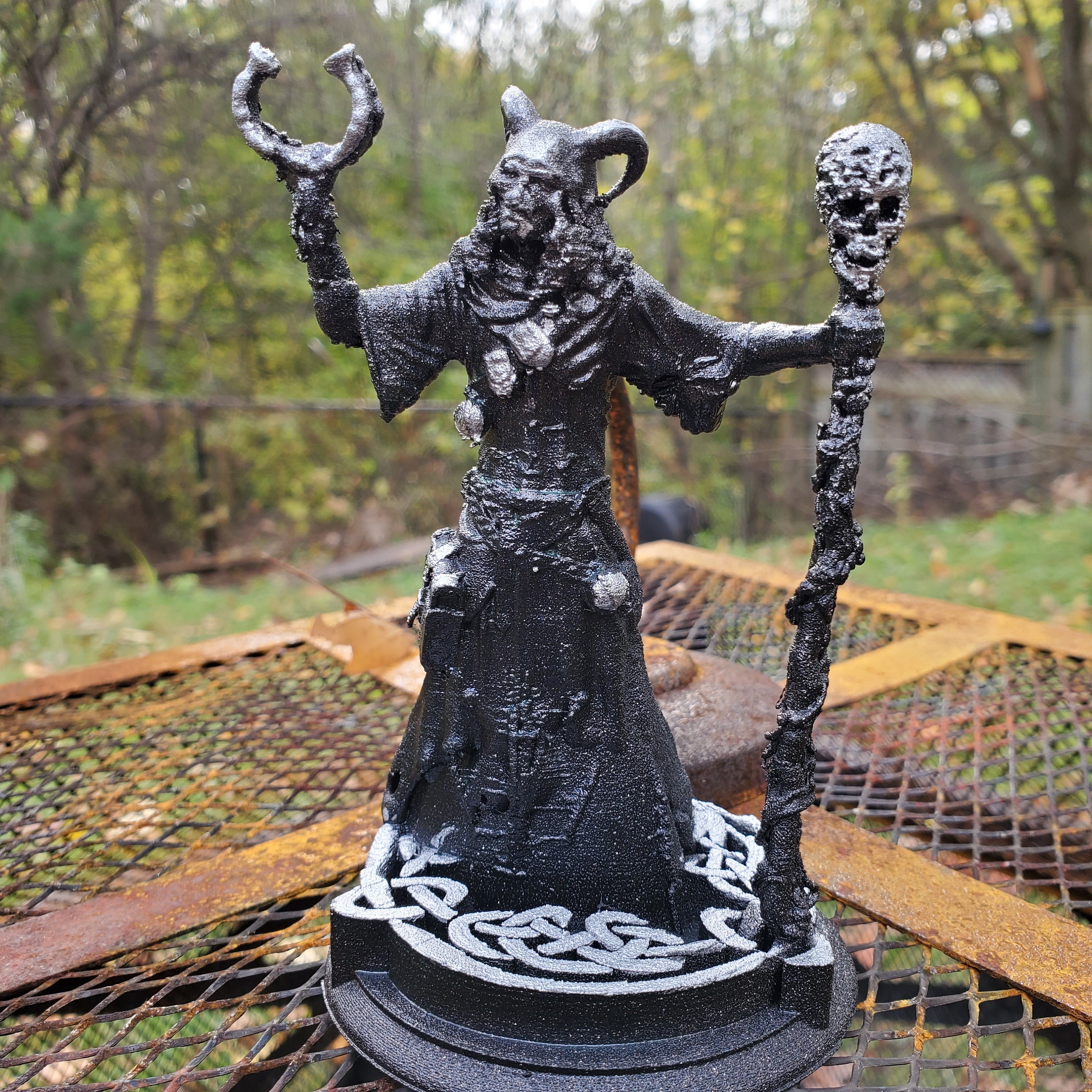 Cernunnos - the Horned One, Green Man, Druid Figurine, Pagan Sculpture ...