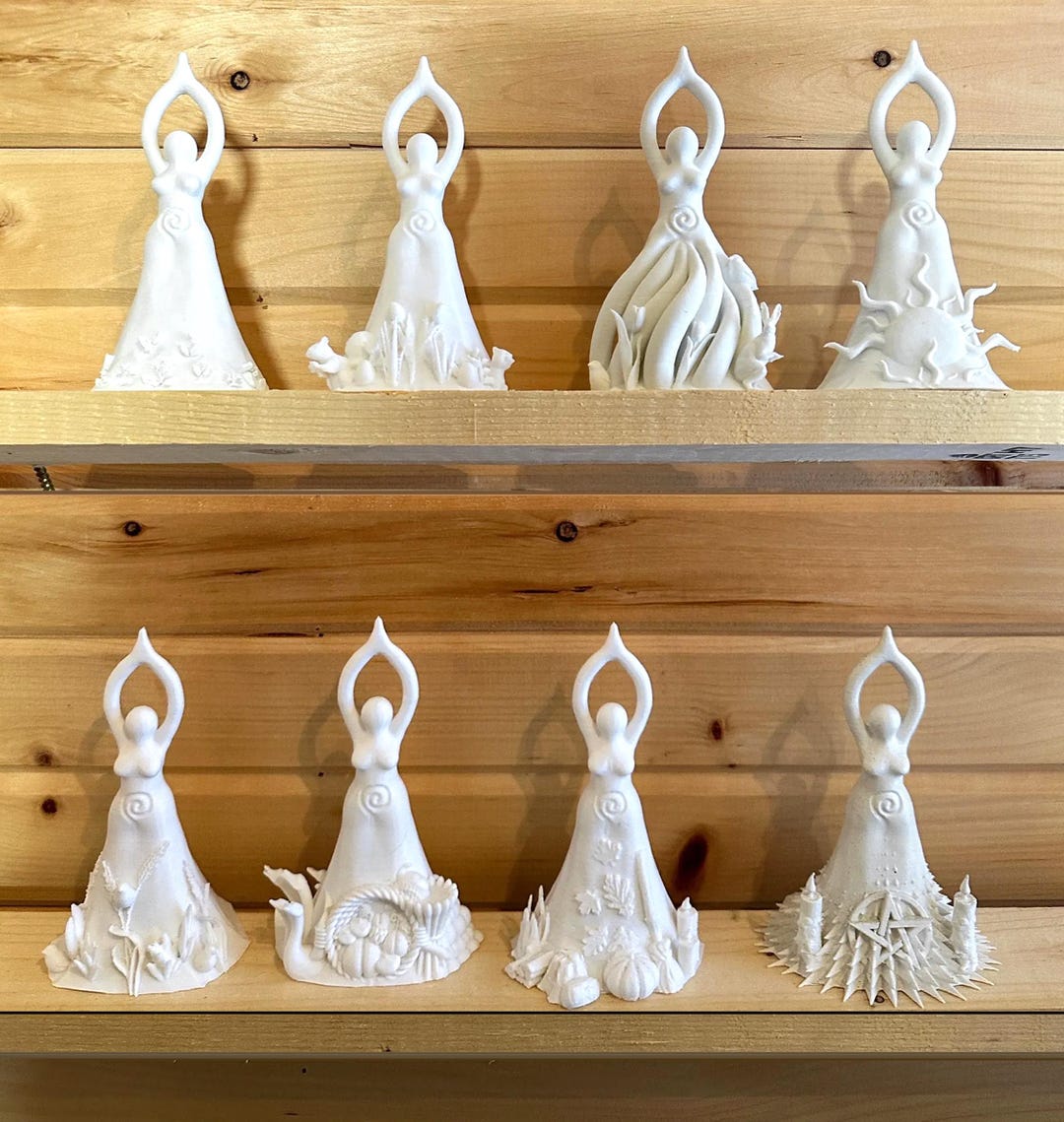 DIY Wheel of the Year Goddess Calendar - 8 Ready-to-paint Goddesses for ...