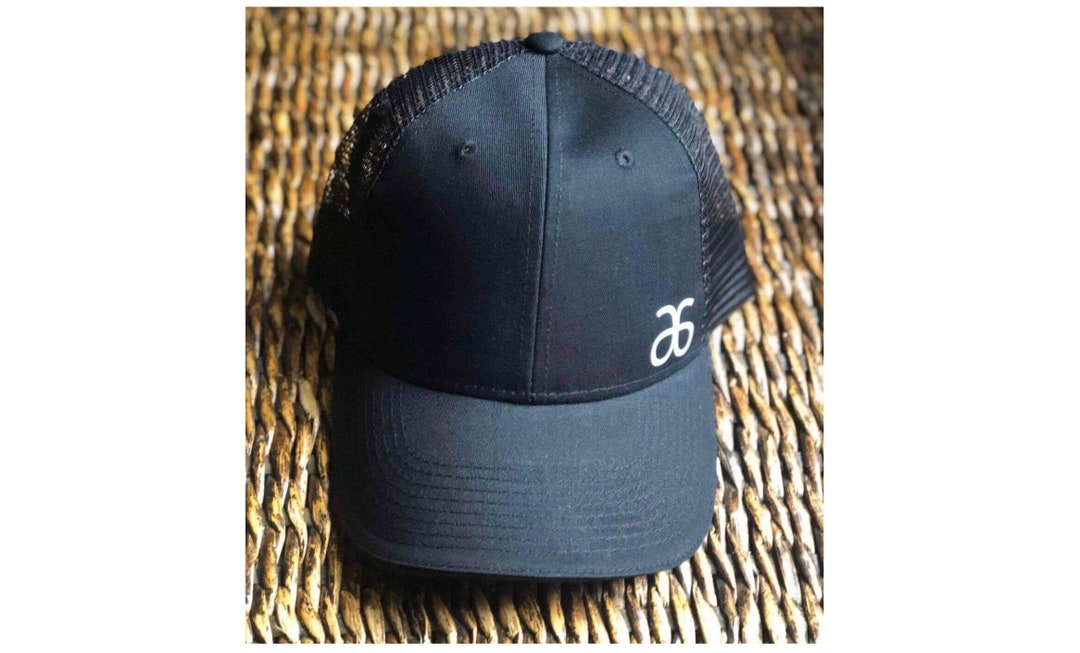 Unisex Black Trucker Hat Customizable Trucker Hat White Unisex Hat Fizz ...