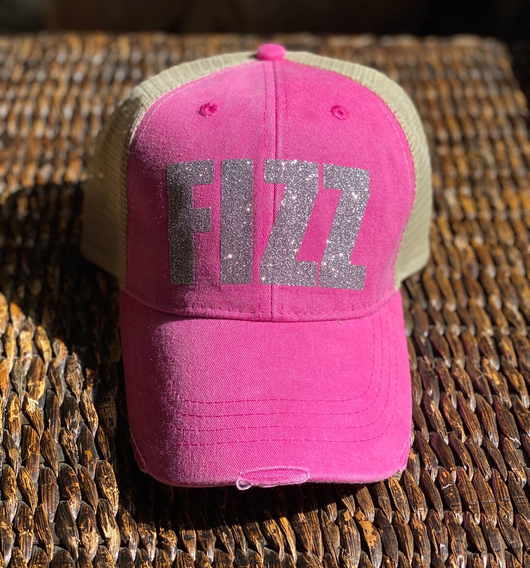 Hot Pink FIZZ Hat Glitter FIZZ Hat Fizz Cap Fizz Biz Hat Gift for GTC ...