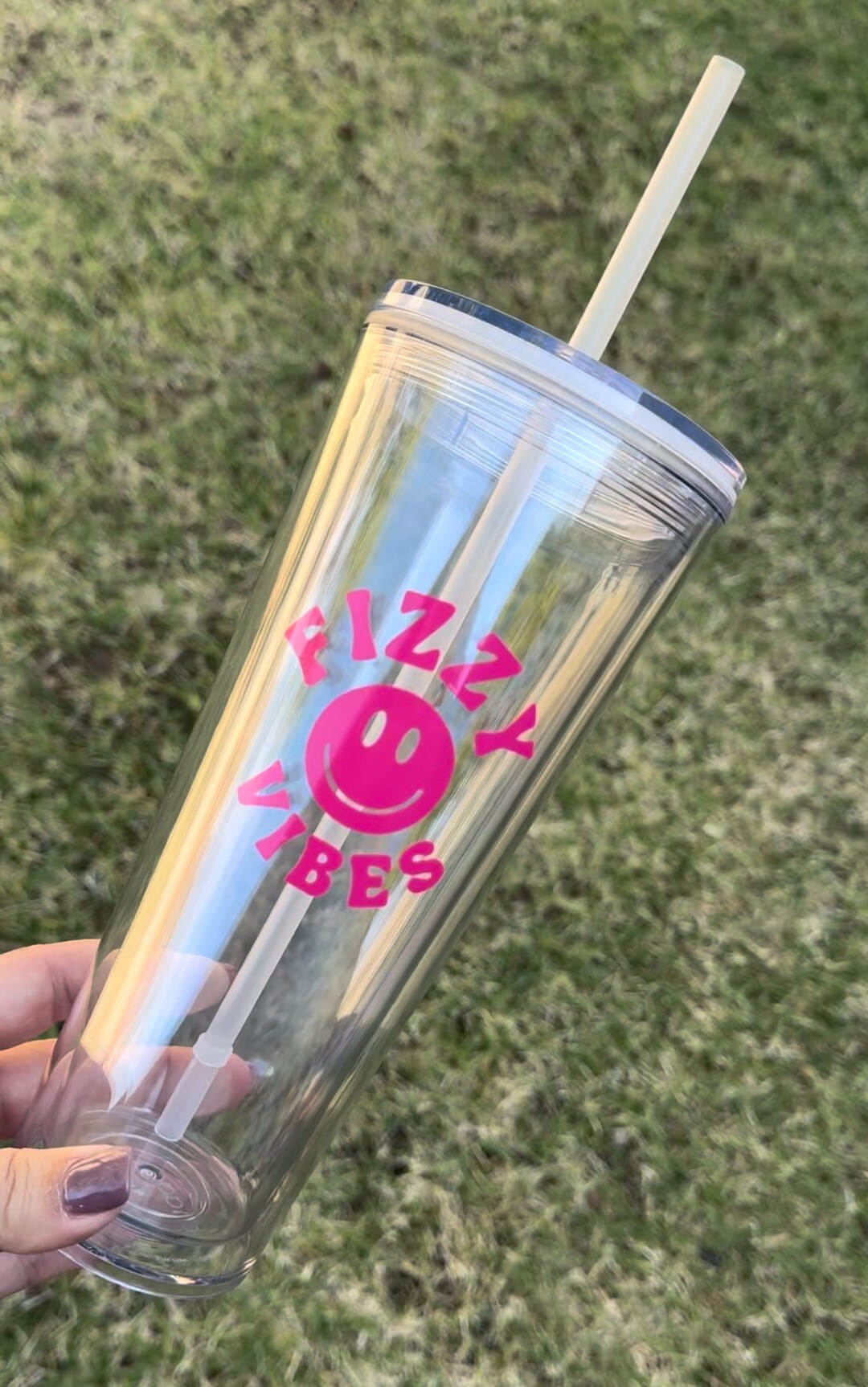Fizzy Vibes Tumbler With Straw | Great for Detoxing, Fizz Sticks, and 7 ...