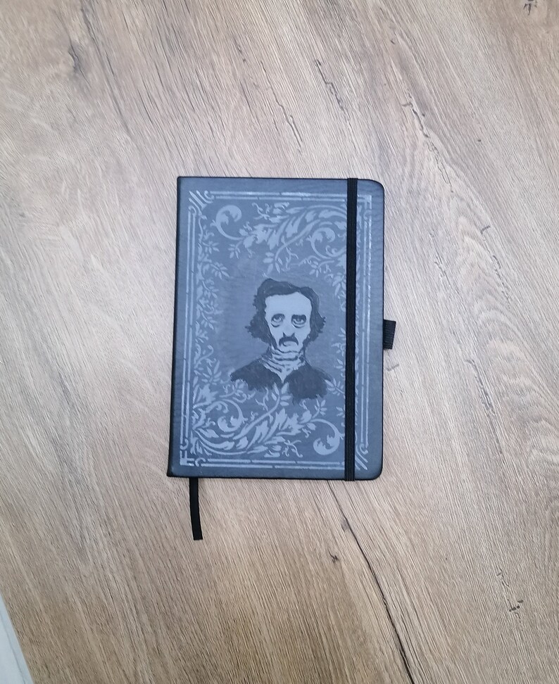 Edgar Allen Poe A5 Notebook Poe Silhouette Nevermore Poe - Etsy
