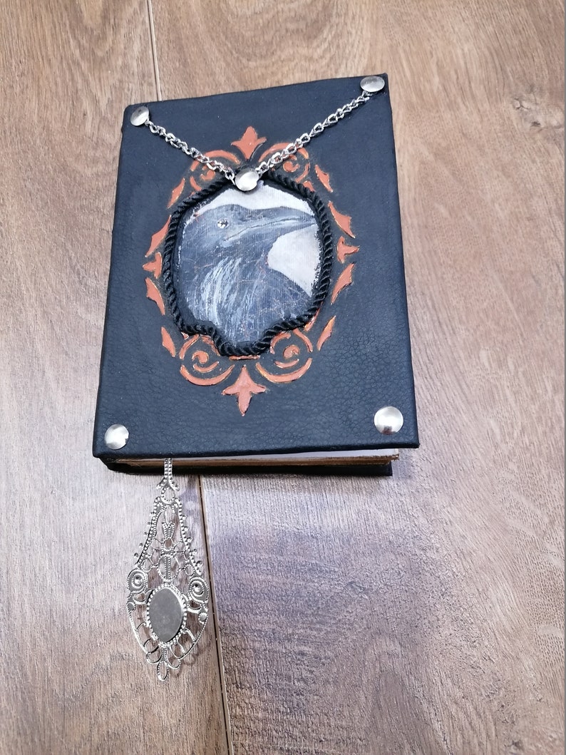 Raven Book of Shadows Crow Book of Spells Mini Blank Altered | Etsy