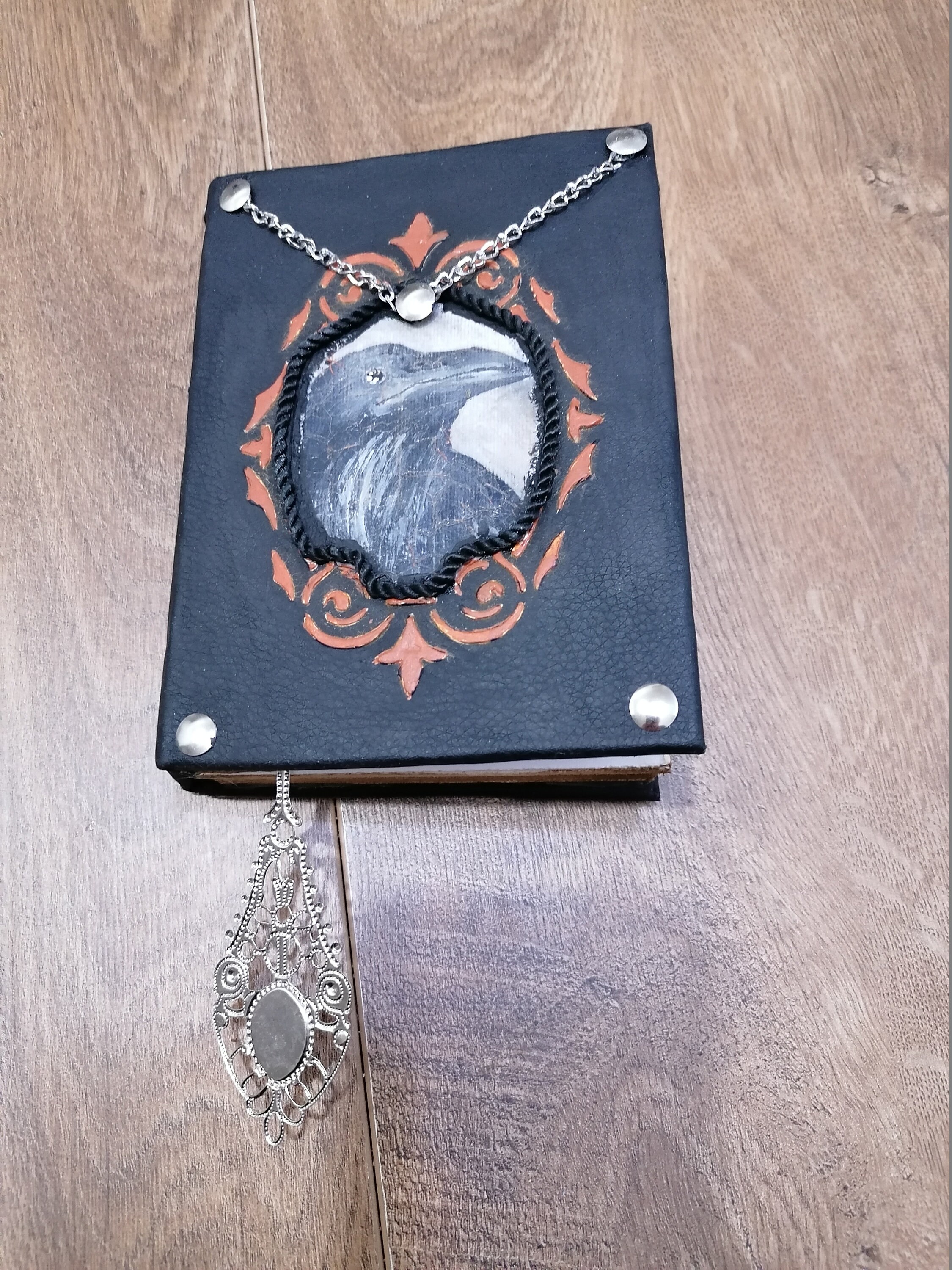 Raven Book of Shadows Crow Book of Spells Mini Blank Altered - Etsy