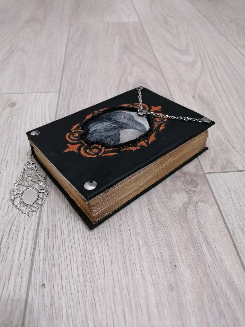 Raven Book of Shadows Crow Book of Spells Mini Blank Altered - Etsy