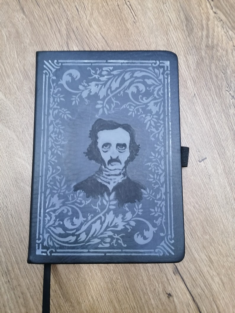 Edgar Allen Poe A5 Notebook Poe Silhouette Nevermore Poe - Etsy