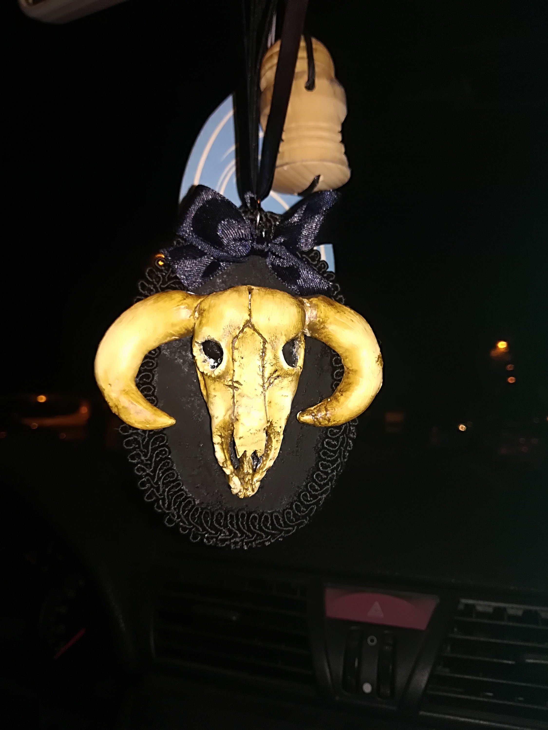 Bull Skull Bull Ornament Gothic Christmas Ornament Car - Etsy