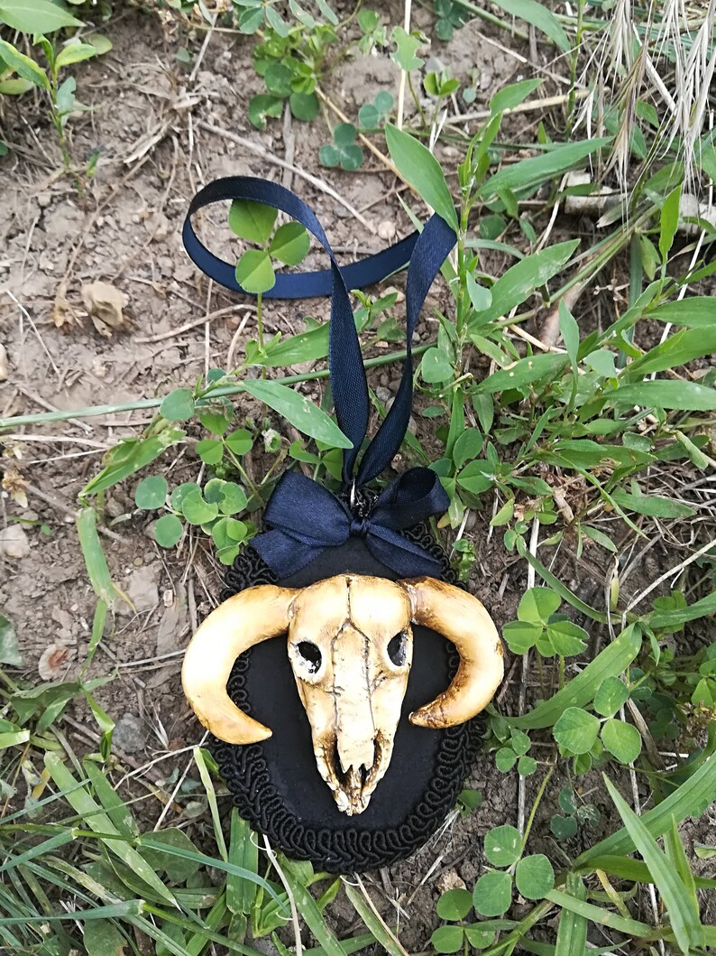 Bull Skull Bull Ornament Gothic Christmas Ornament Car Accessories Bull ...