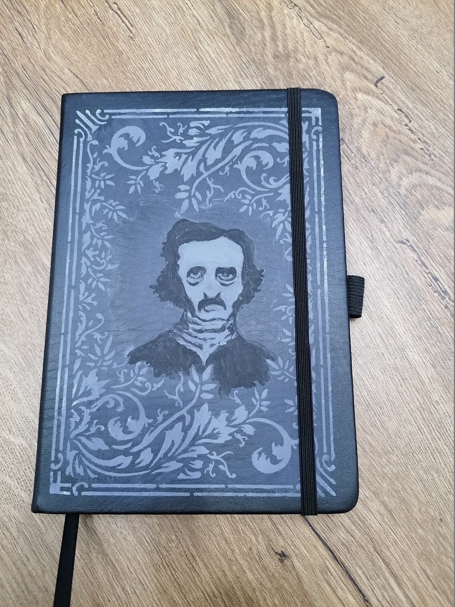 Edgar Allen Poe A5 Notebook Poe Silhouette Nevermore Poe - Etsy