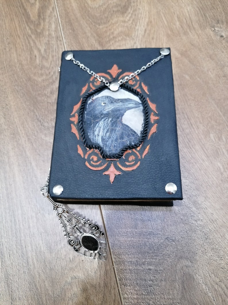 Raven Book of Shadows Crow Book of Spells Mini Blank Altered - Etsy