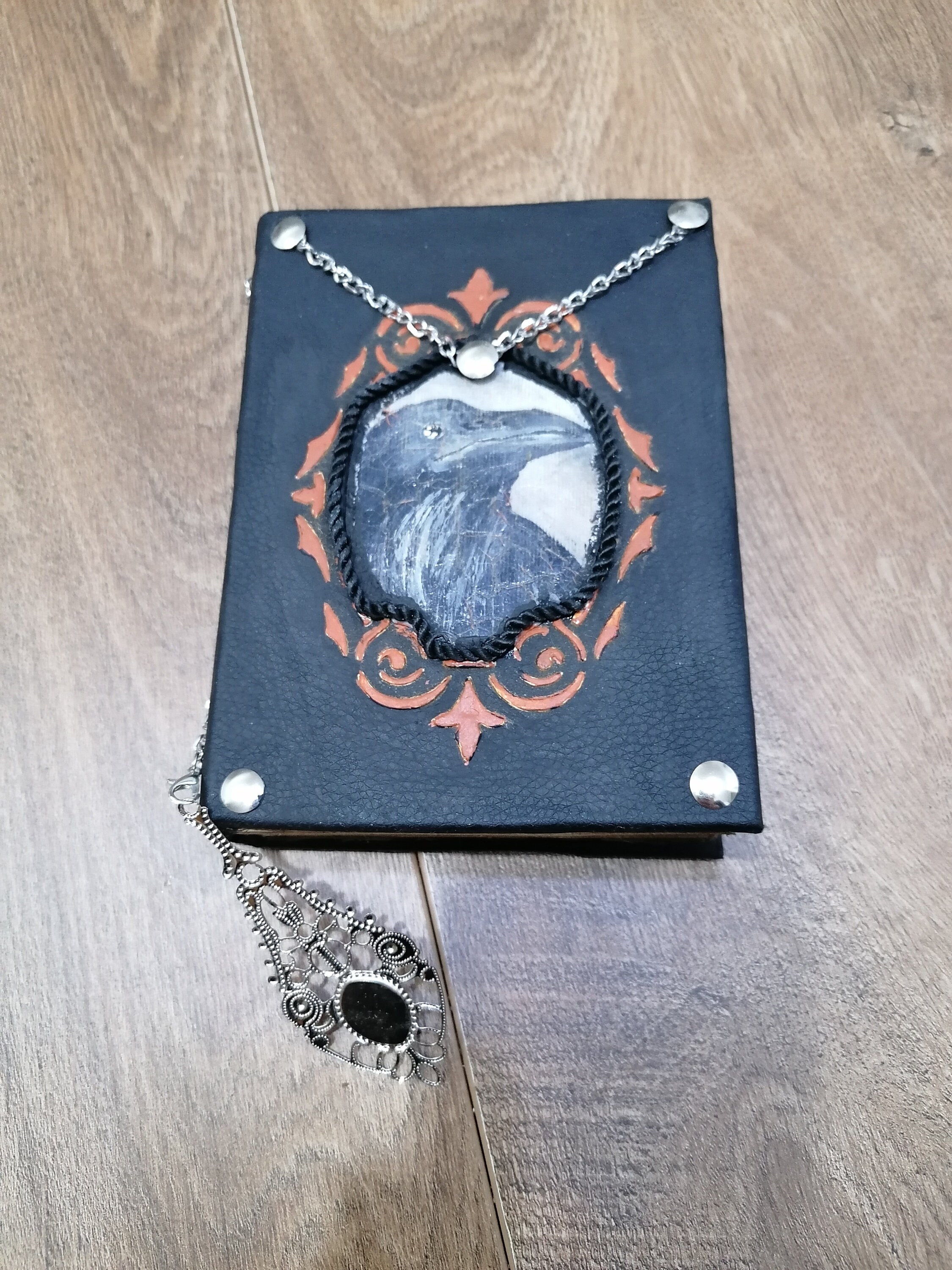 Raven Book of Shadows Crow Book of Spells Mini Blank Altered | Etsy