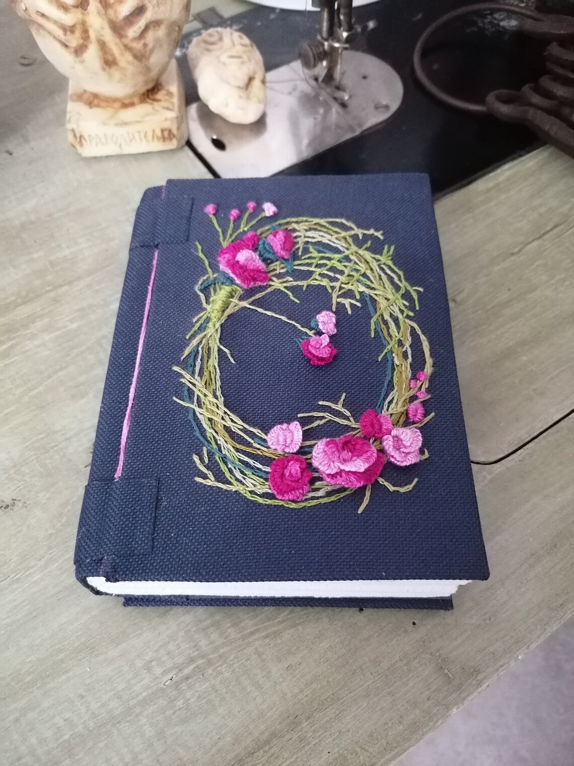 A6 Botanical Floral Journal Diary Pink Roses Planner Travel - Etsy
