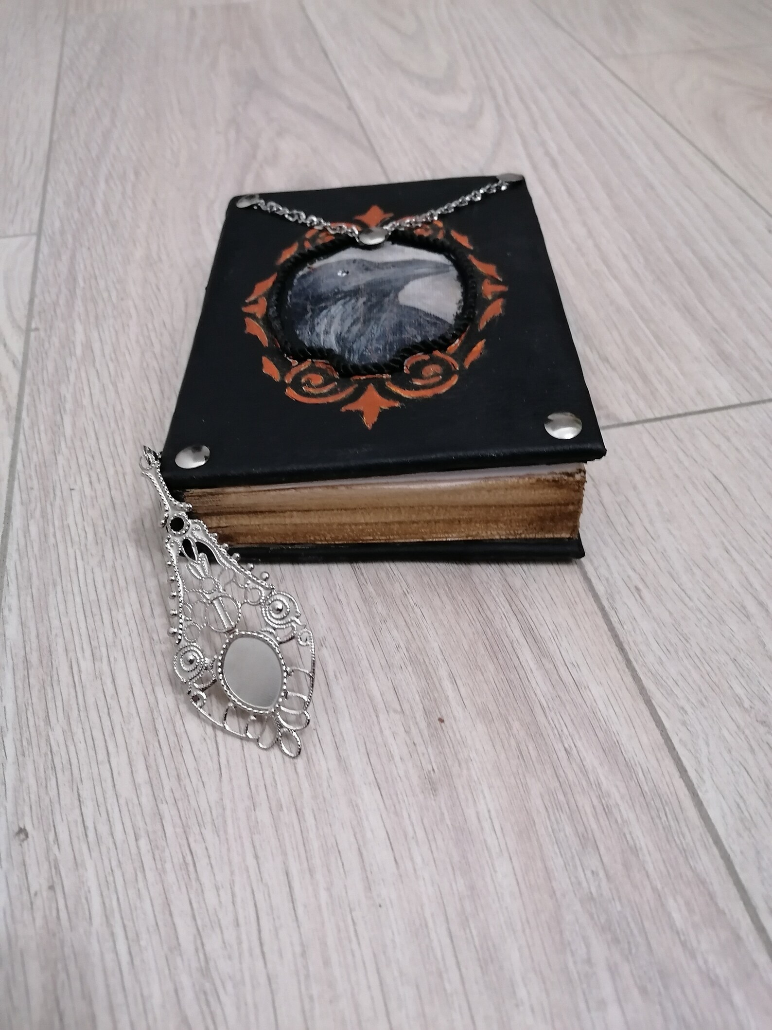Raven Book of Shadows Crow Book of Spells Mini Blank Altered - Etsy