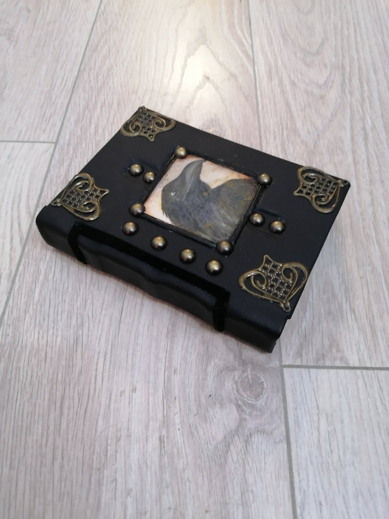 Raven Book of Shadows Crow Book of Spells Mini Blank Altered Book of ...