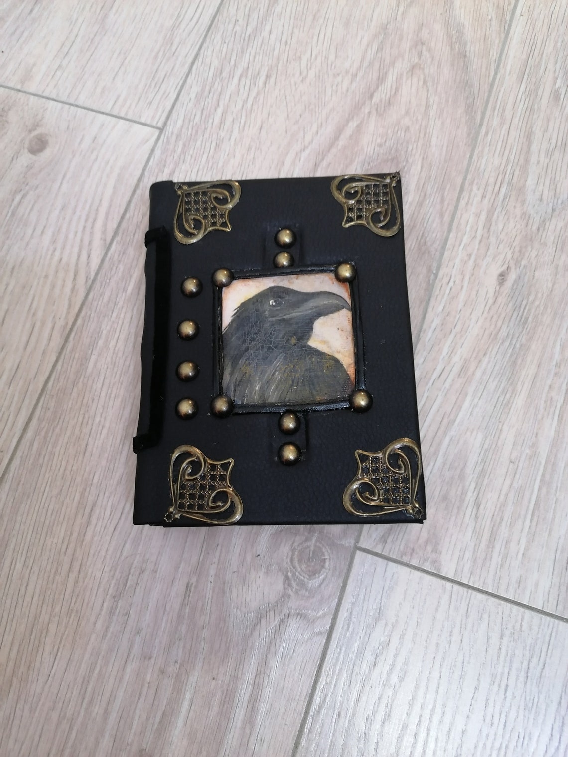 Raven Book of Shadows Crow Book of Spells Mini Blank Altered Book of ...