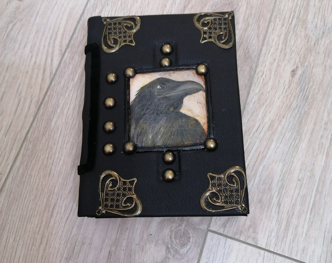 Raven Book of Shadows Crow Book of Spells Mini Blank Altered - Etsy