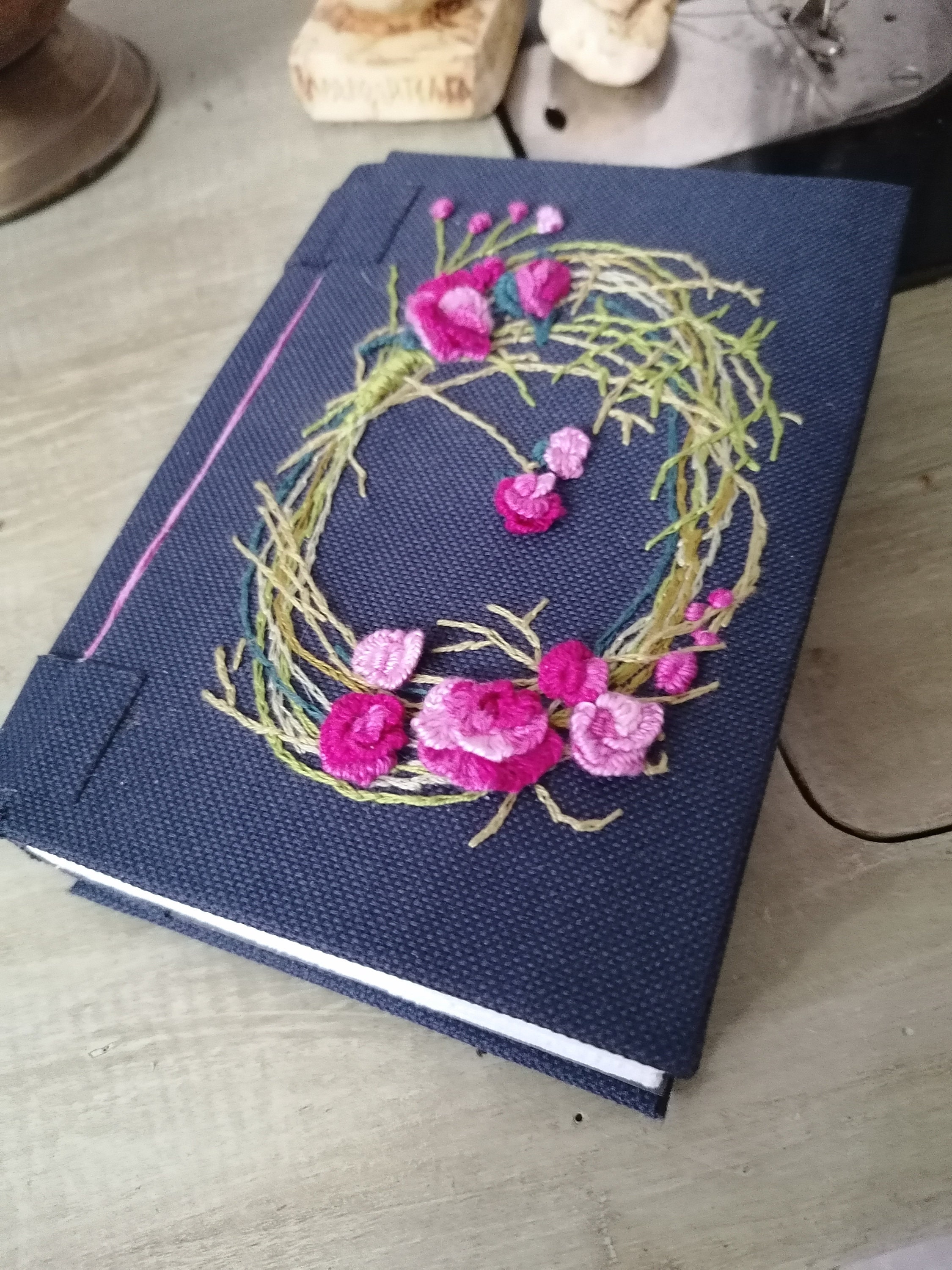 A6 Botanical Floral Journal Diary Pink Roses Planner Travel - Etsy