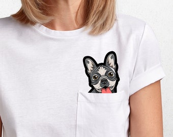 Boxer Dog With the Middle Finger Funny Pocket Dog Middle | Etsy