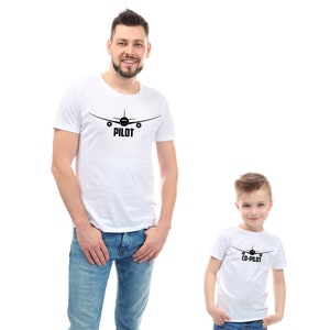 Pilot and Co-pilot Dad and Son Gift T-shirts Family T-shirts - Etsy