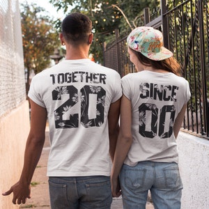 Together Since Shirts, Anniversary Gift, Anniversary Shirts, Couples ...
