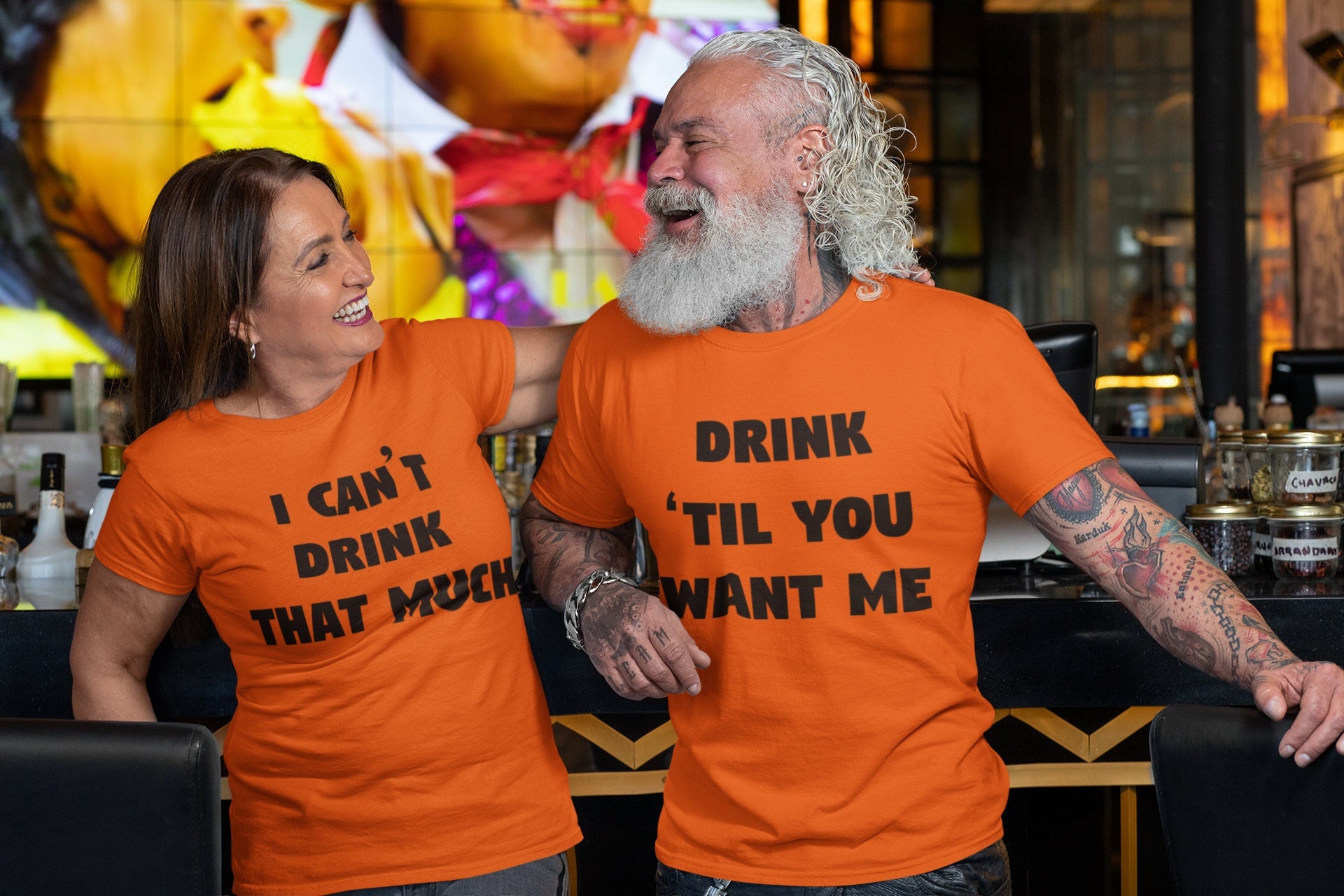 Funny Halloween Party Couple Matching Costumes Shirts Drink - Etsy