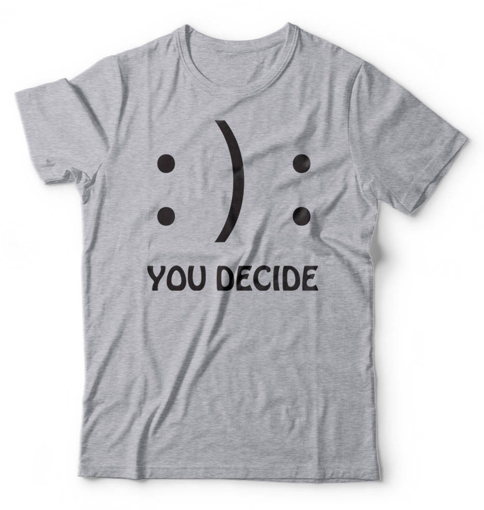 Happy or Sad Face You Decide Smile Funny Fashion Unisex - Etsy